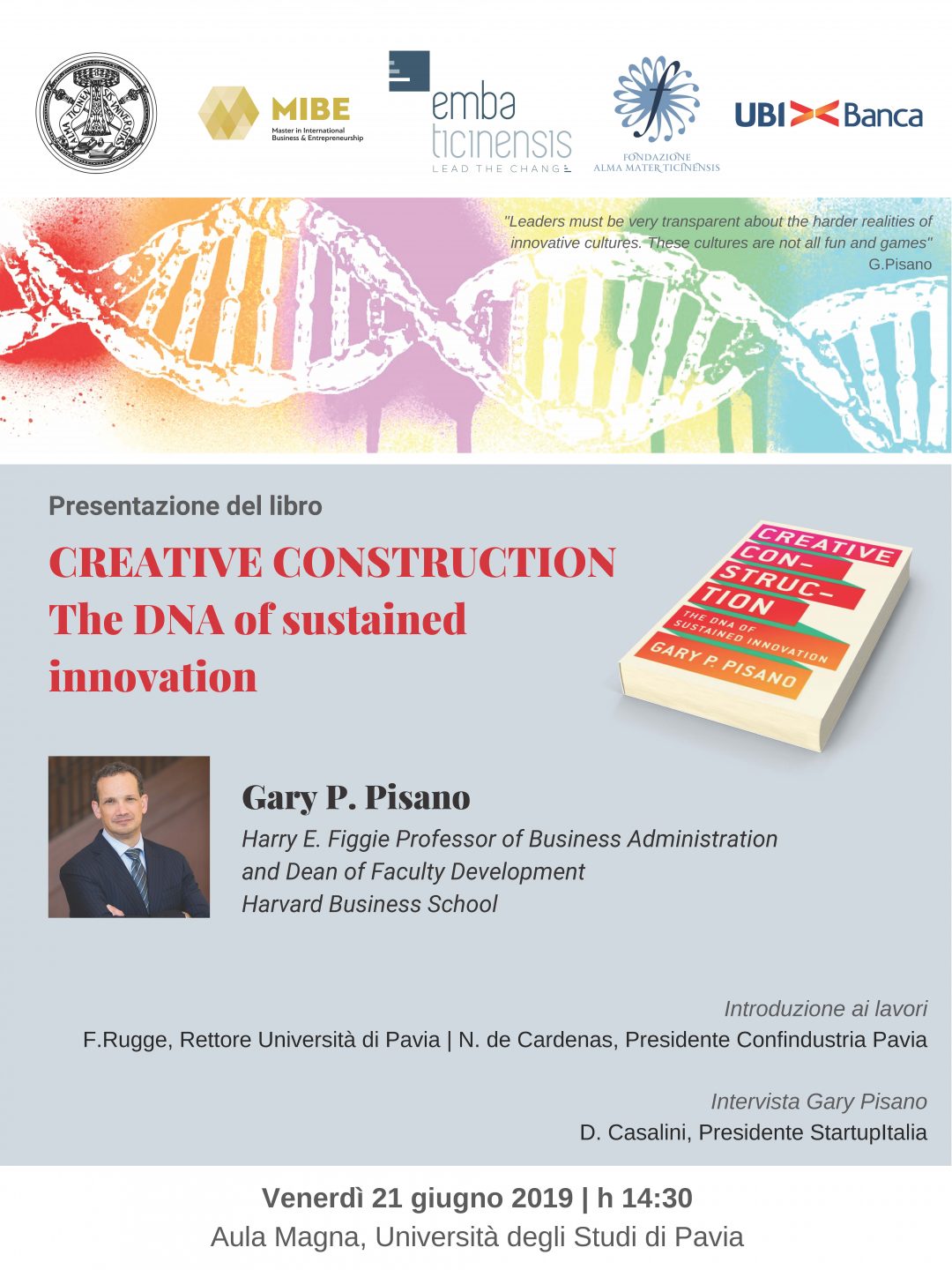 Lectio di Gary Pisano all’eMBAT | Palazzo Vistarino